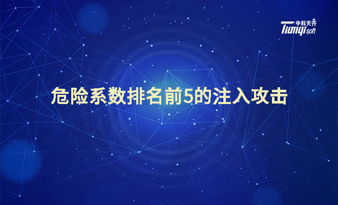 危险系数排名前5的注入攻击 